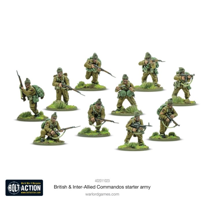 British & Inter-Allied Commandos starter army :: Rollback Games
