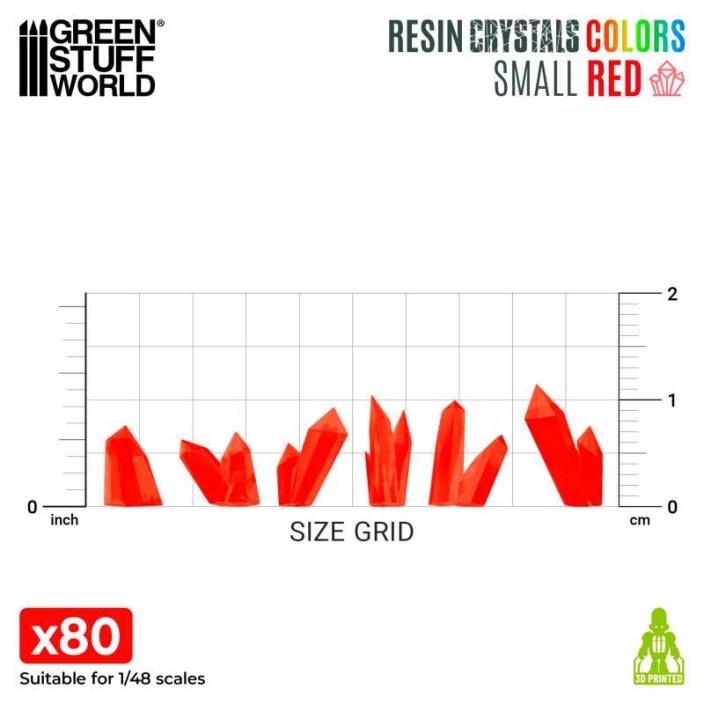 RED Resin Crystals - Small :: Rollback Games