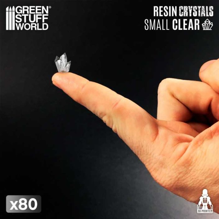 CLEAR Resin Crystals - Small :: Rollback Games